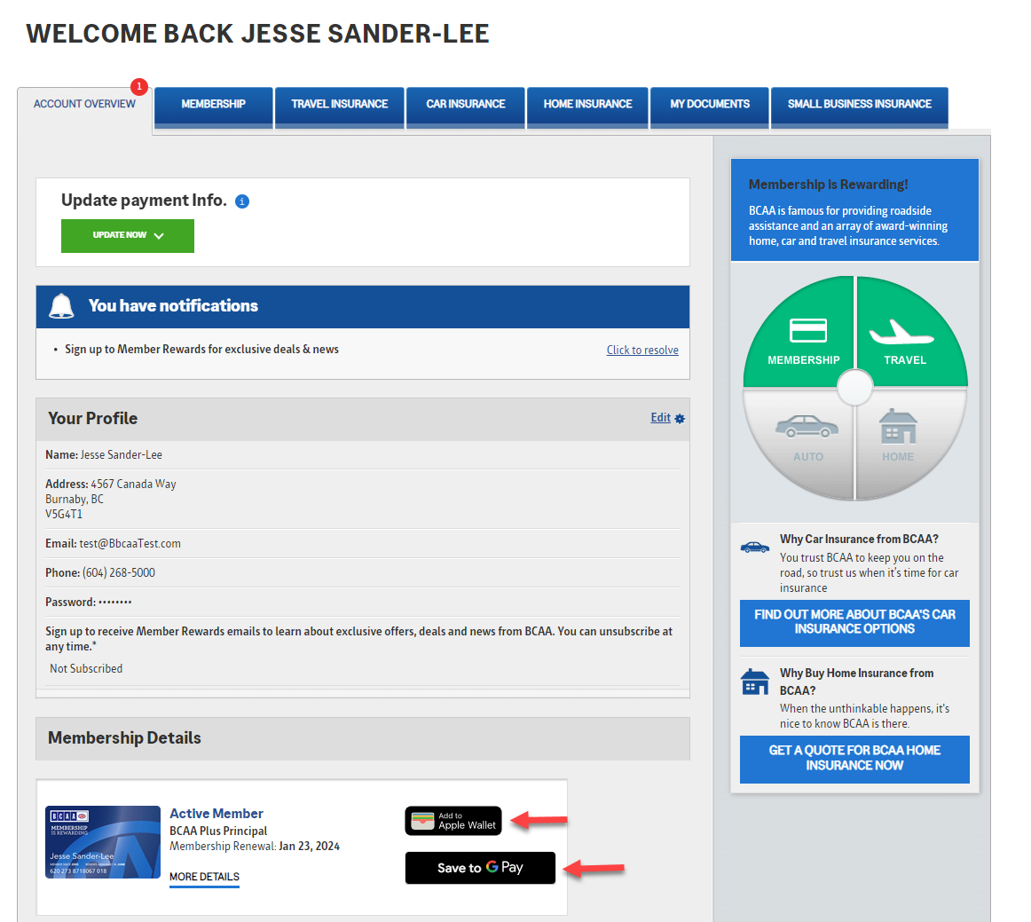 How can I get a replacement BCAA Membership card?